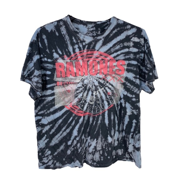 Vintage | Shirts | Ramones Tye Dyed Black And Blue Band Tee Size Xl ...